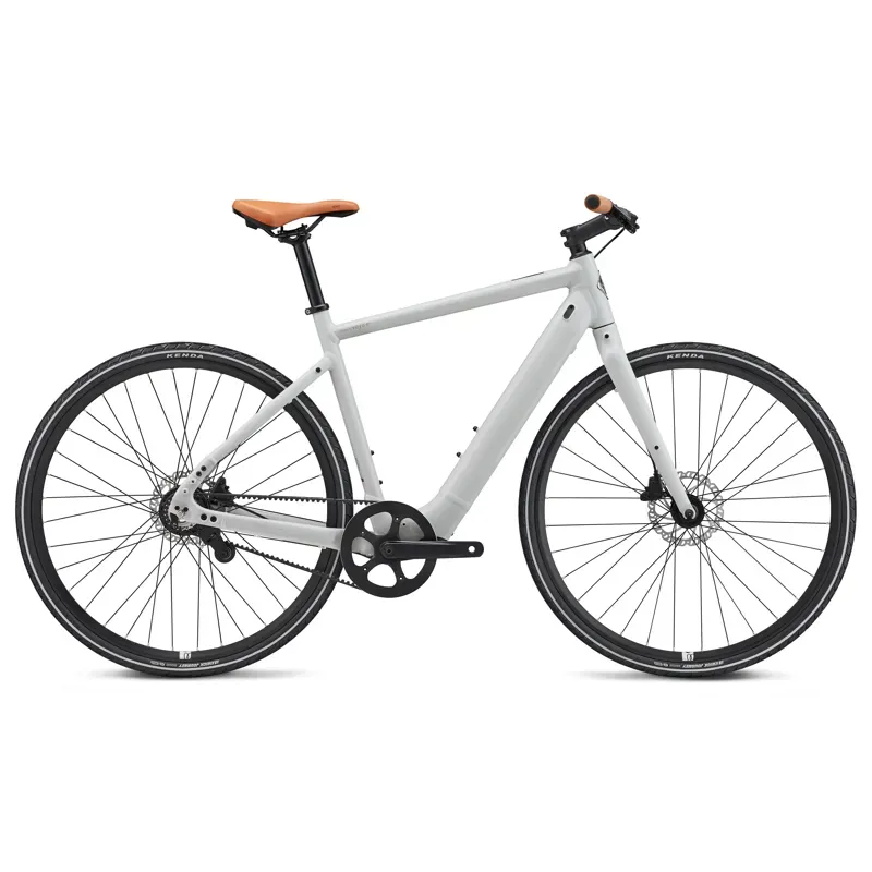 White commuter bike store